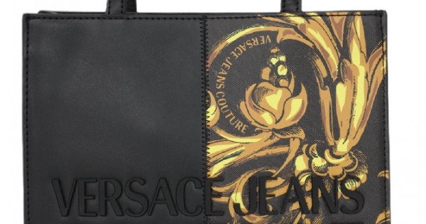 ΤΣΑΝΤΑ ΧΕΙΡΟΣ RANGE 4 ROCK CUT ΓΥΝΑΙΚΕΙΑ VERSACE JEANS COUTURE BLACK ...