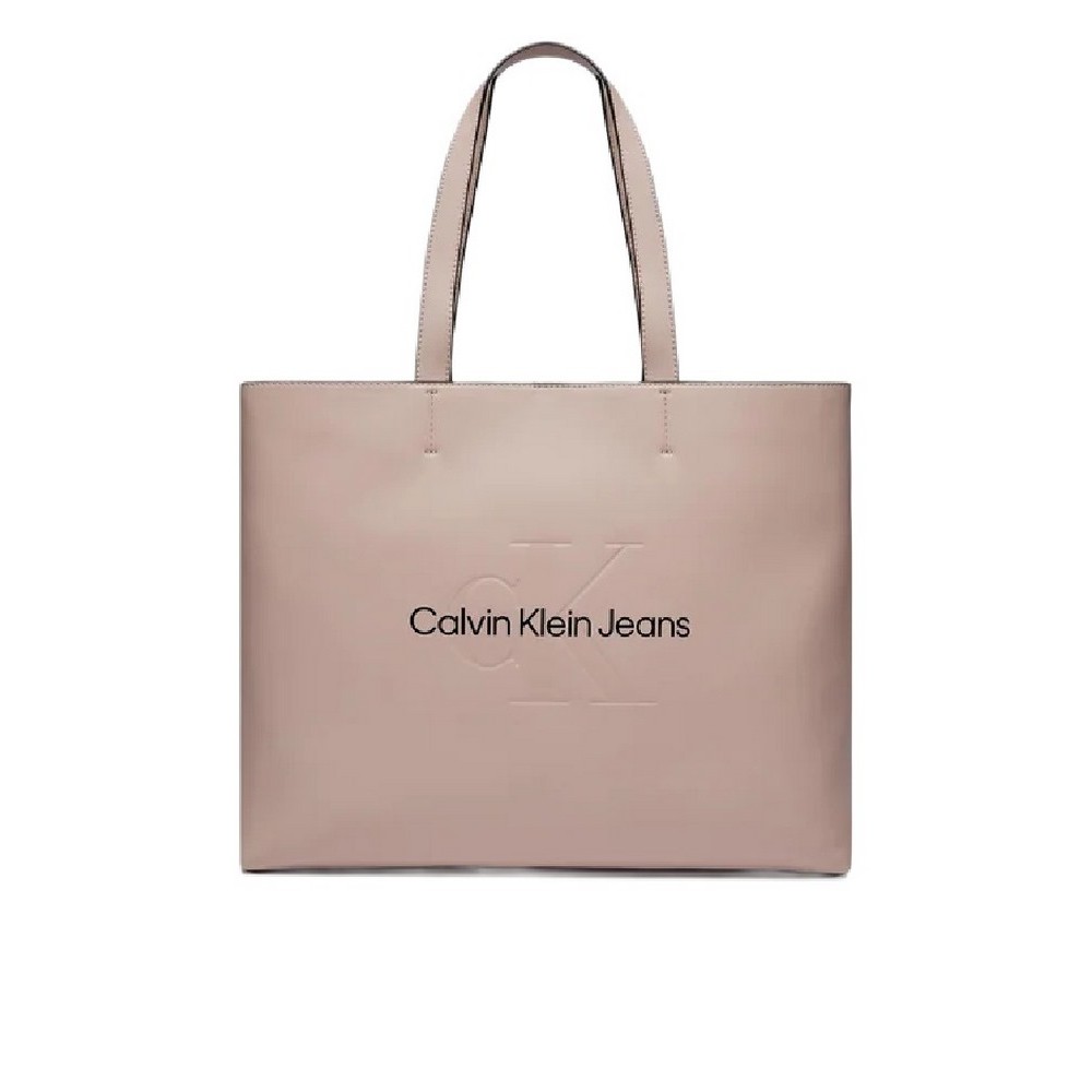 CALVIN KLEIN JEANS SCULPTED SLIM ΤΣΑΝΤΑ ΓΥΝΑΙΚΕΙΑ NUDE